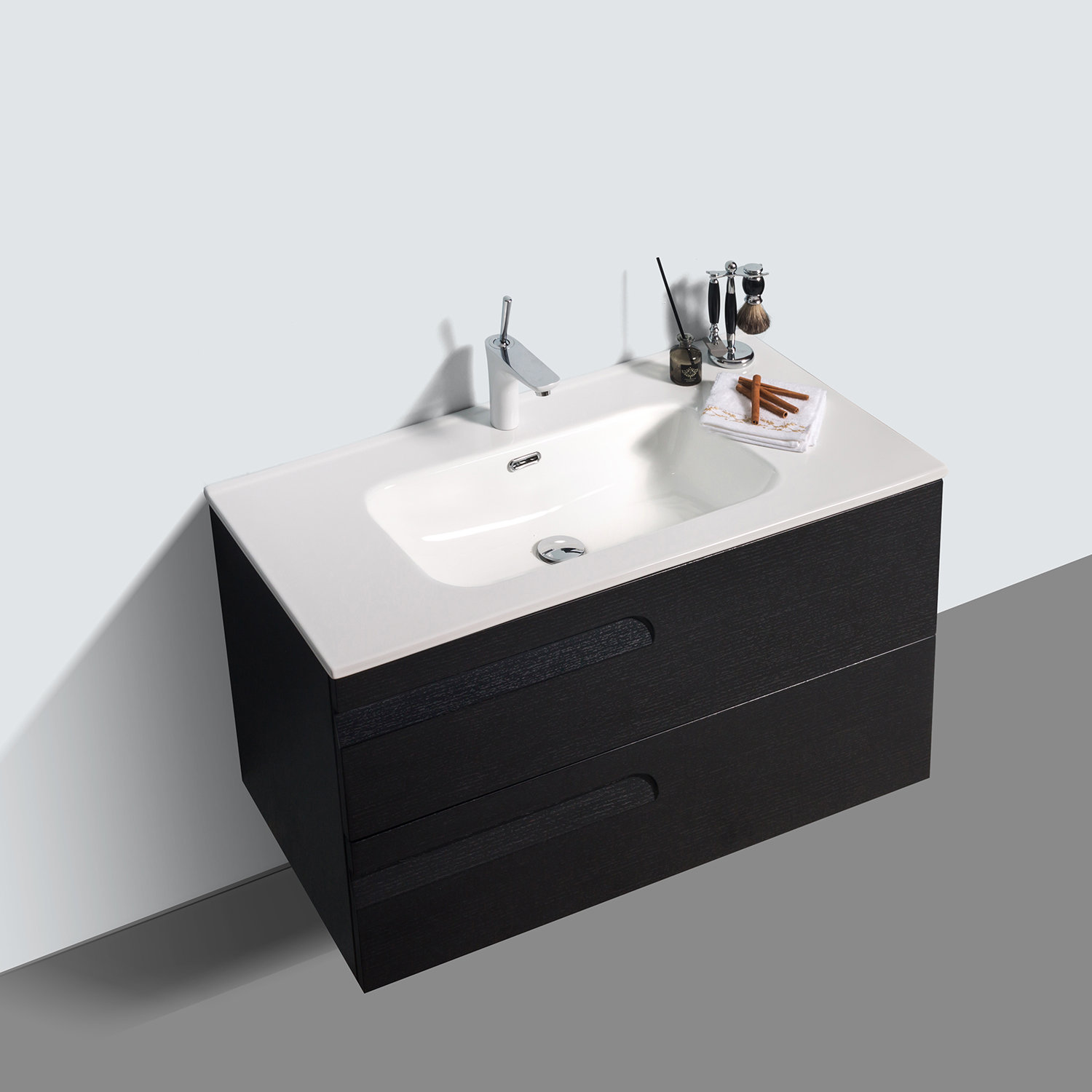 Latitude Run® Jessie-Lee 39'' Wall Mounted Single Bathroom Vanity with ...
