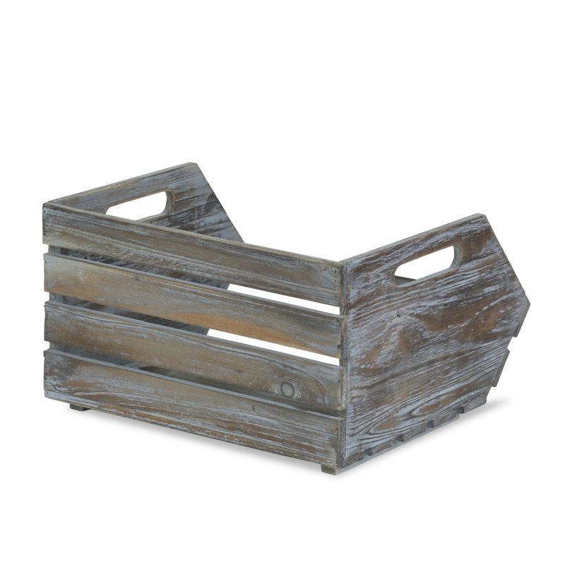 August Grove® Slat Wood Crate & Reviews | Wayfair