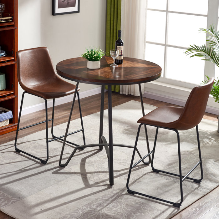 17 Stories Hileman Round Pub Table & Reviews | Wayfair