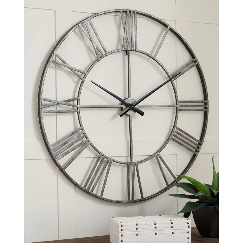 Sand & Stable Hartley Metal Wall Clock & Reviews | Wayfair