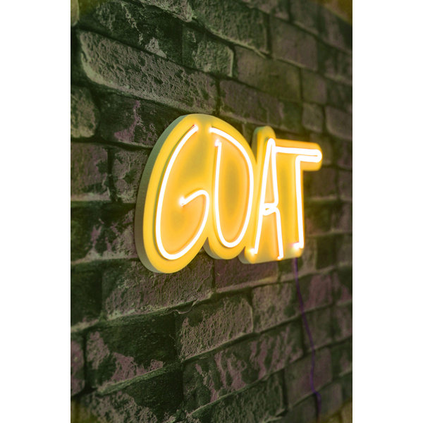 Trinx Goat 7.9" LED Neon Sign | Wayfair