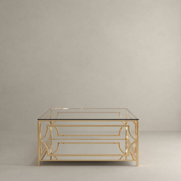 Mercer41 Shepler Contemporary 2 Shelf Glass Console Table & Reviews ...