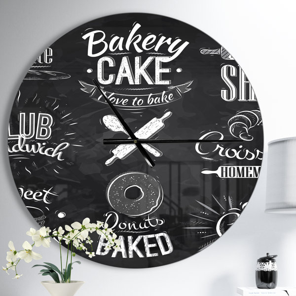 East Urban Home Bakery Characters - Modern wall clock | Wayfair