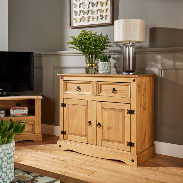Union Rustic Luisa 91cm Wide 2 Drawer Sideboard | Wayfair.co.uk