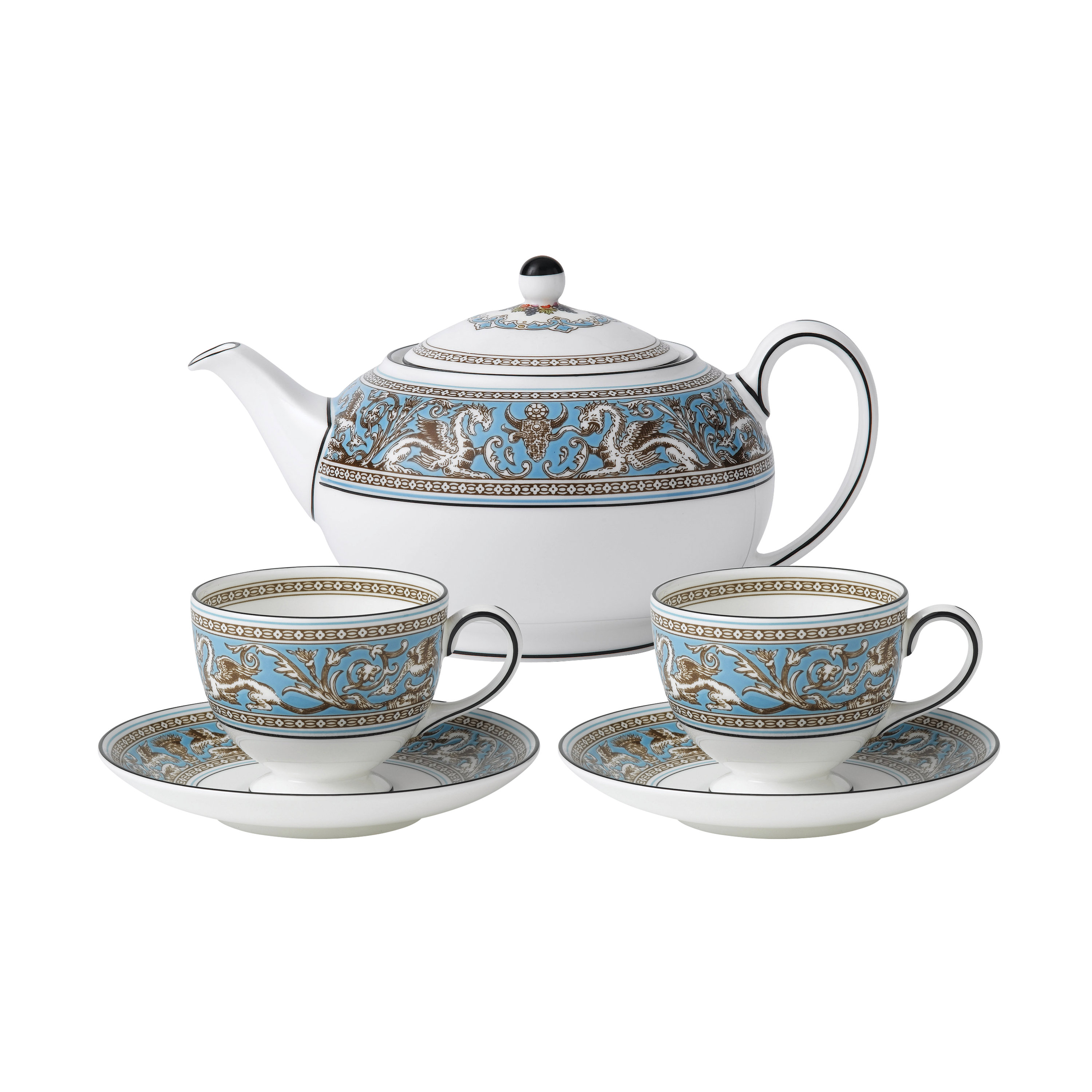 Wedgwood Florentine Turquoise Tea Set | Wayfair