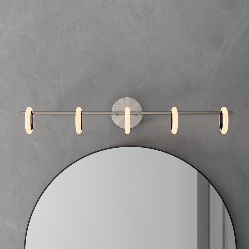 Ivy Bronx Calvillo 5 - Light Dimmable LED Vanity Light & Reviews | Wayfair