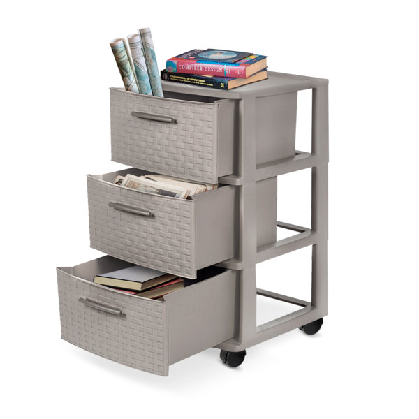 Rebrilliant Sharon 3 Drawer Rolling Storage Chest & Reviews | Wayfair