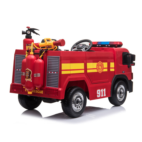 Blazin' Wheels 12 Volt Battery Operated Fire Truck | Wayfair