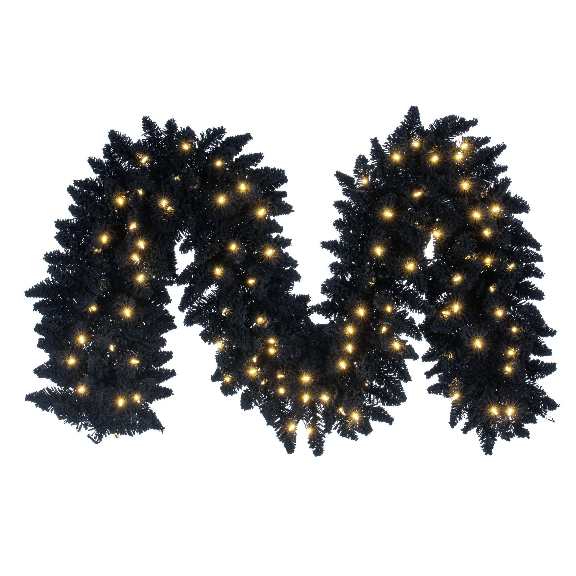 Primrue 108'' in. Lighted Faux Garland | Wayfair