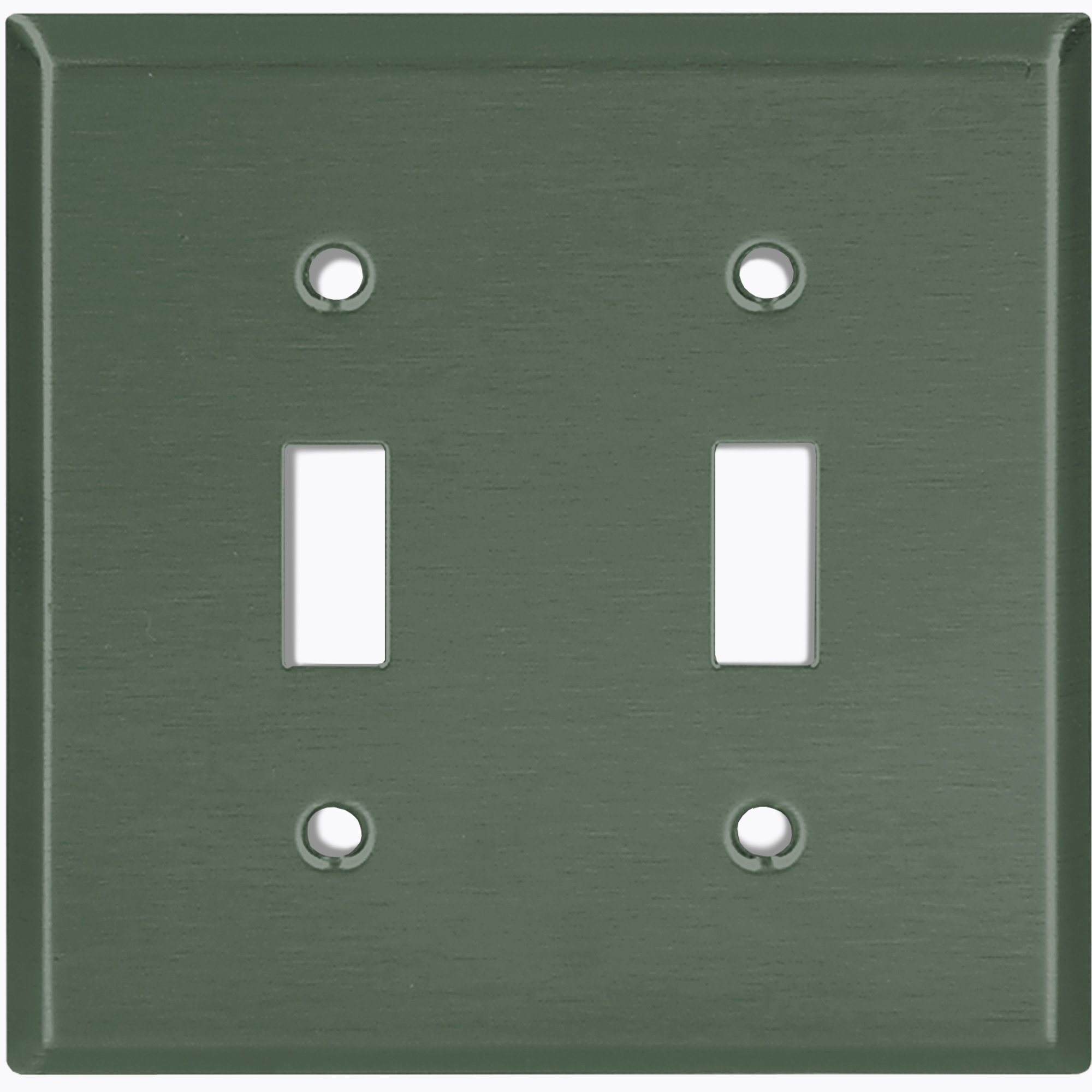 WorldAcc Metal 2-Gang Toggle Light Switch Wall Plate | Wayfair