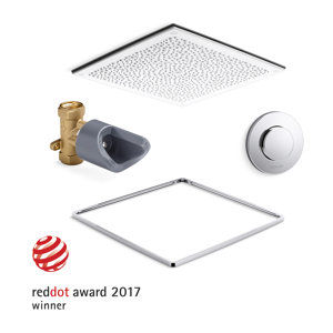 Kohler Real Rain Overhead Panel Bundle 2.5 Gpm Rain Shower Head | Wayfair