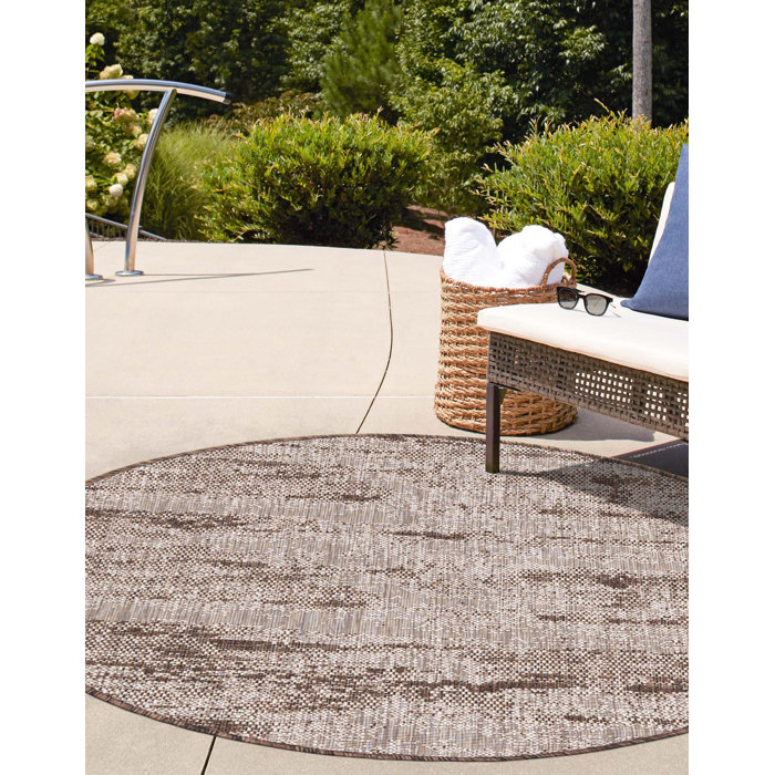 17 Stories Nicohle Brown Indoor/Outdoor Rug & Reviews | Wayfair