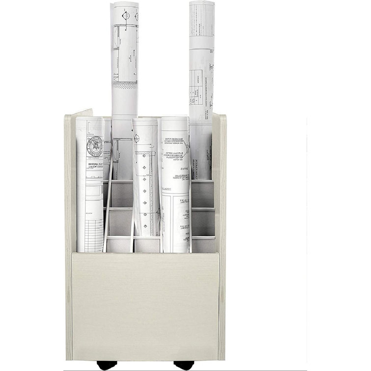 Paracity Mobile Blueprint Roll File Cart | Wayfair
