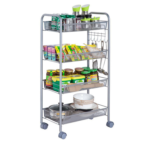 Ktaxon 4 Layers Rolling Utility Cart & Reviews | Wayfair