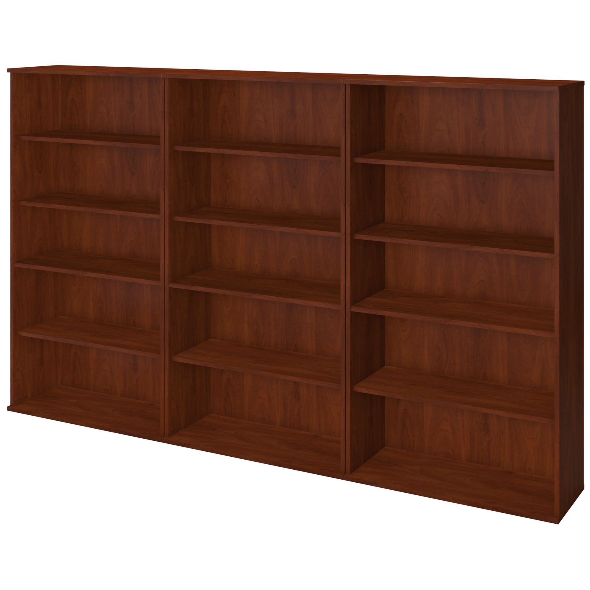 Bush Business Furniture 65.87'' H x 107.36'' W Library Bookcase ...