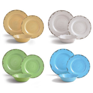 Outdoor Dinnerware Sets & Melamine Dinnerware you'll Love in 2021 | Wayfair