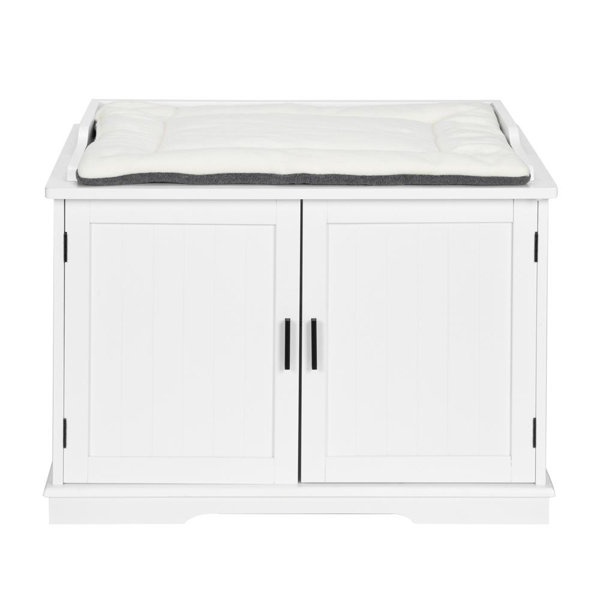 Red Barrel Studio® Ascensin Wood Litter Box Enclosure & Reviews | Wayfair