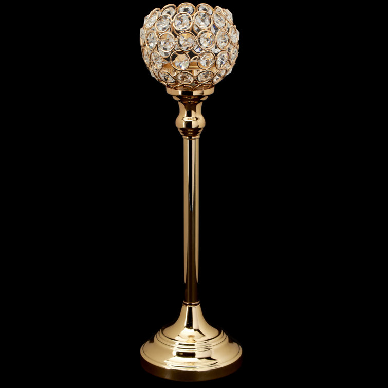 House of Hampton® Ball Crystal Candlestick | Wayfair