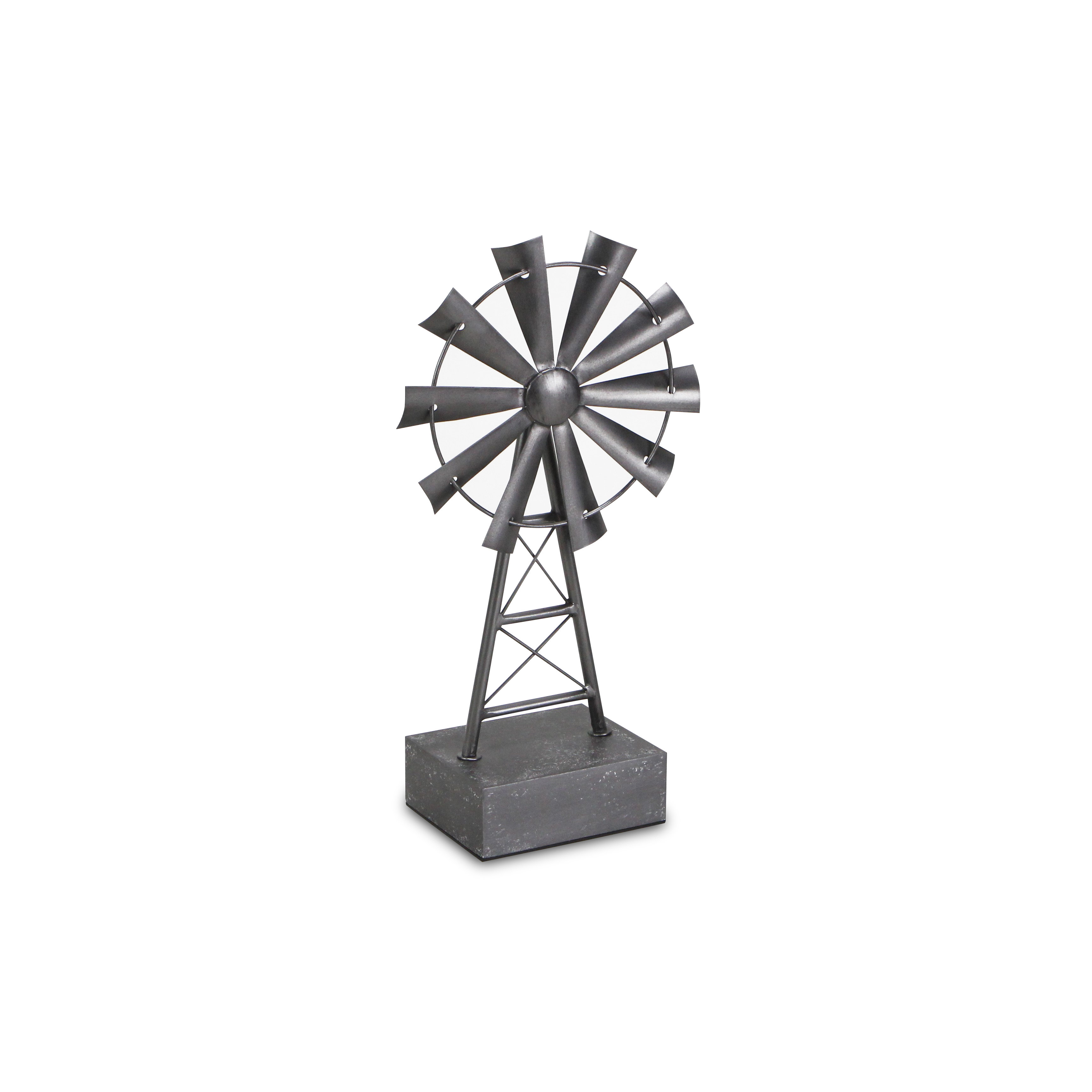 Gracie Oaks Holderman Metal Windmill Table Decor & Reviews | Wayfair