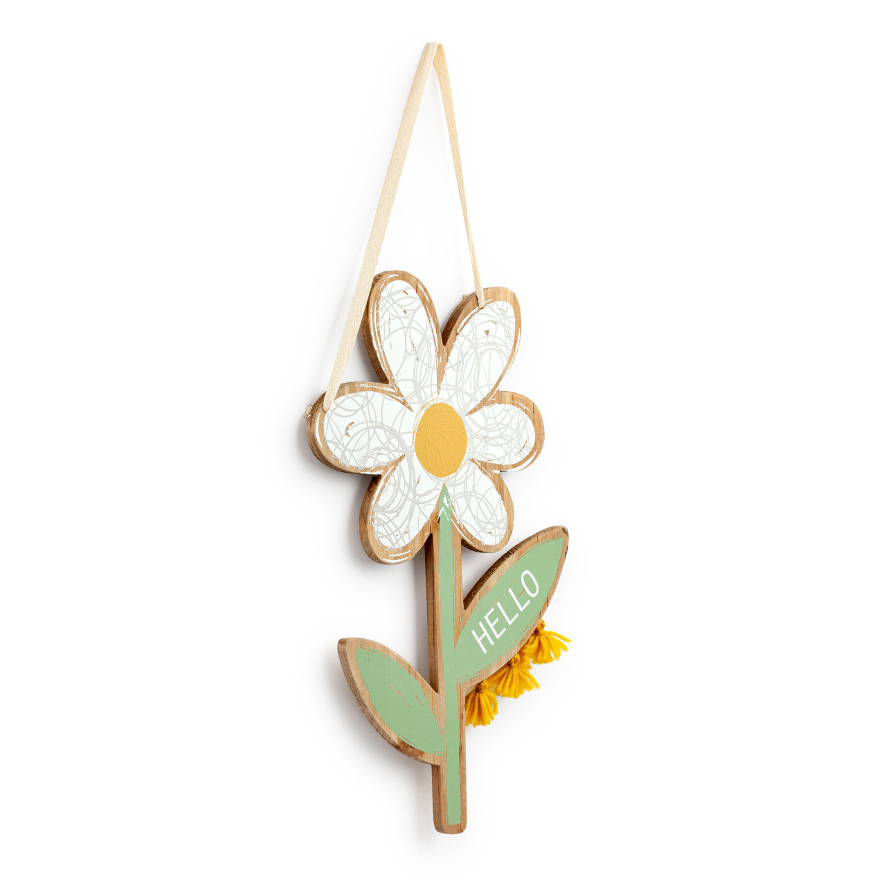 The Holiday Aisle® Hello Daisy Door Hanger | Wayfair