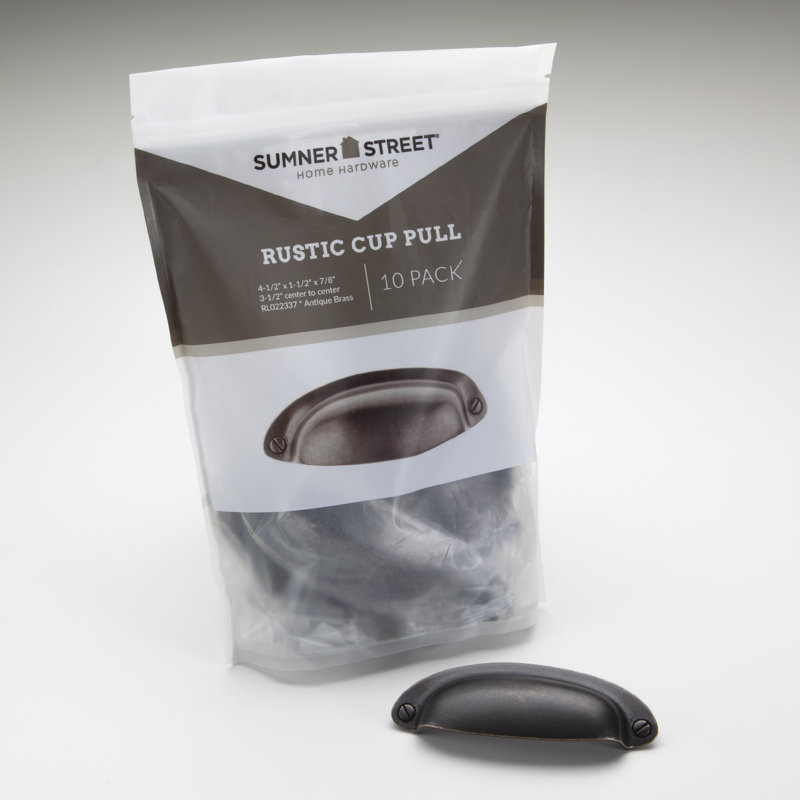 Sumner Street Home Hardware Rustic 3 1/2" Center Cup/Bin Pull Multipack ...