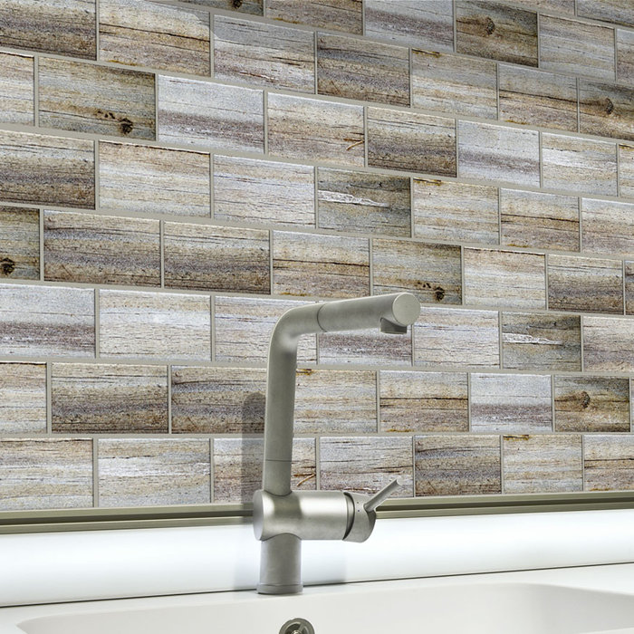 SkinnyTile 6" x 3" Glass Peel and Stick Subway Tile & Reviews | Wayfair