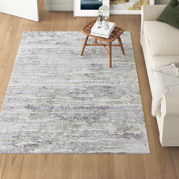 Sand & Stable Minot Abstract Area Rug in Gray/Green & Reviews | Wayfair
