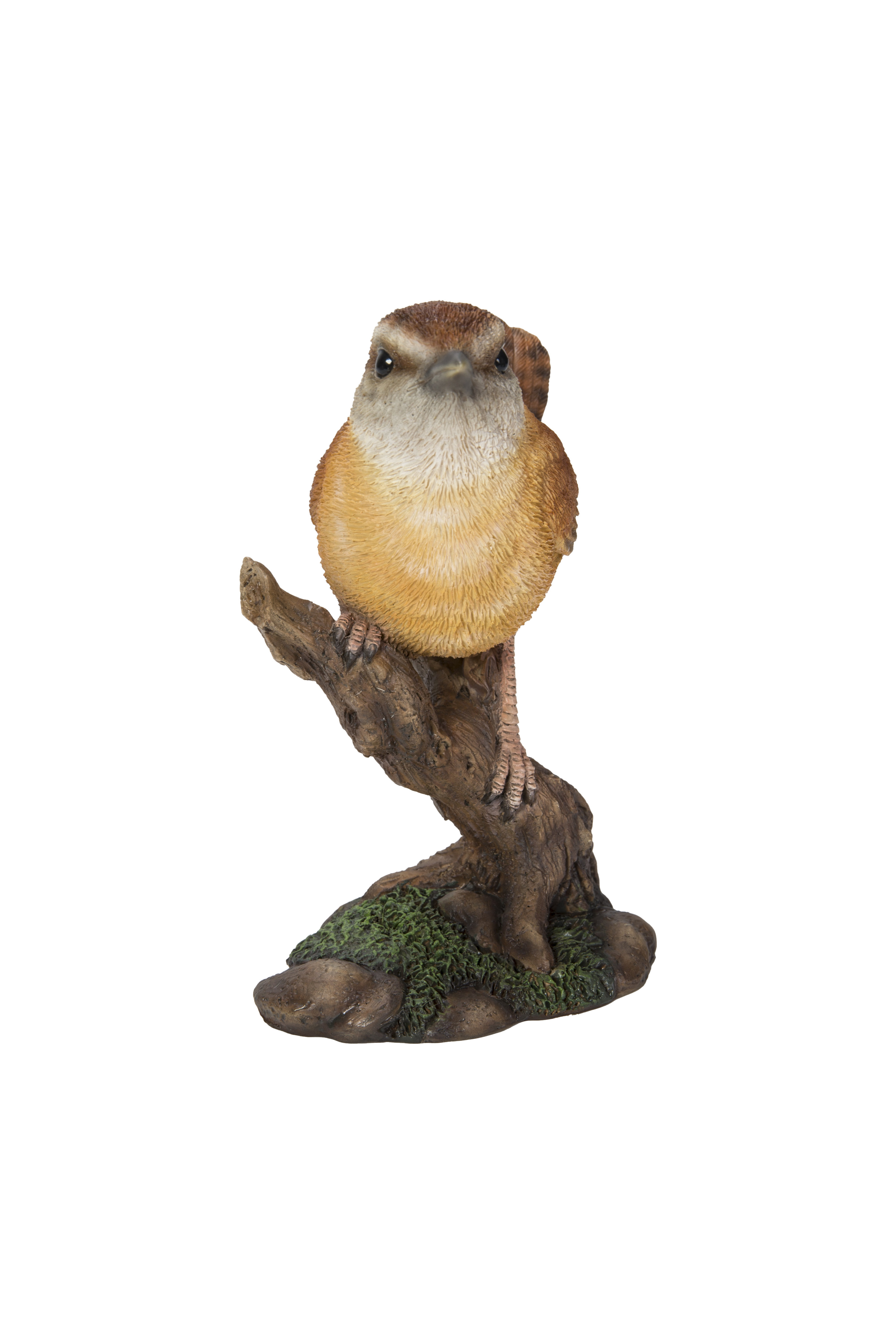 Hi-Line Gift Ltd. Carolina Wren On Stump 1 Piece Garden Statue | Wayfair