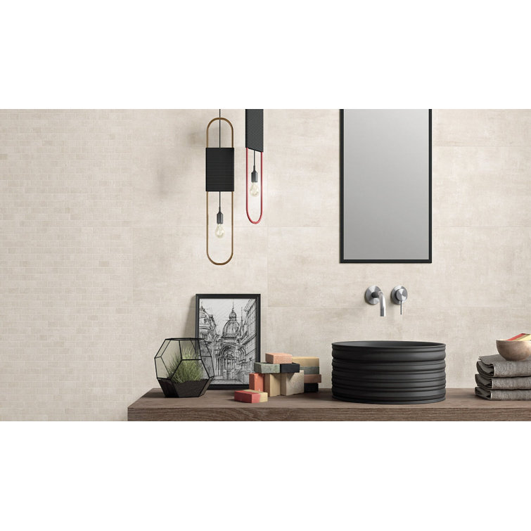 Stone & Tile Shoppe, Inc. 12" x 24" Porcelain Concrete Look Wall ...