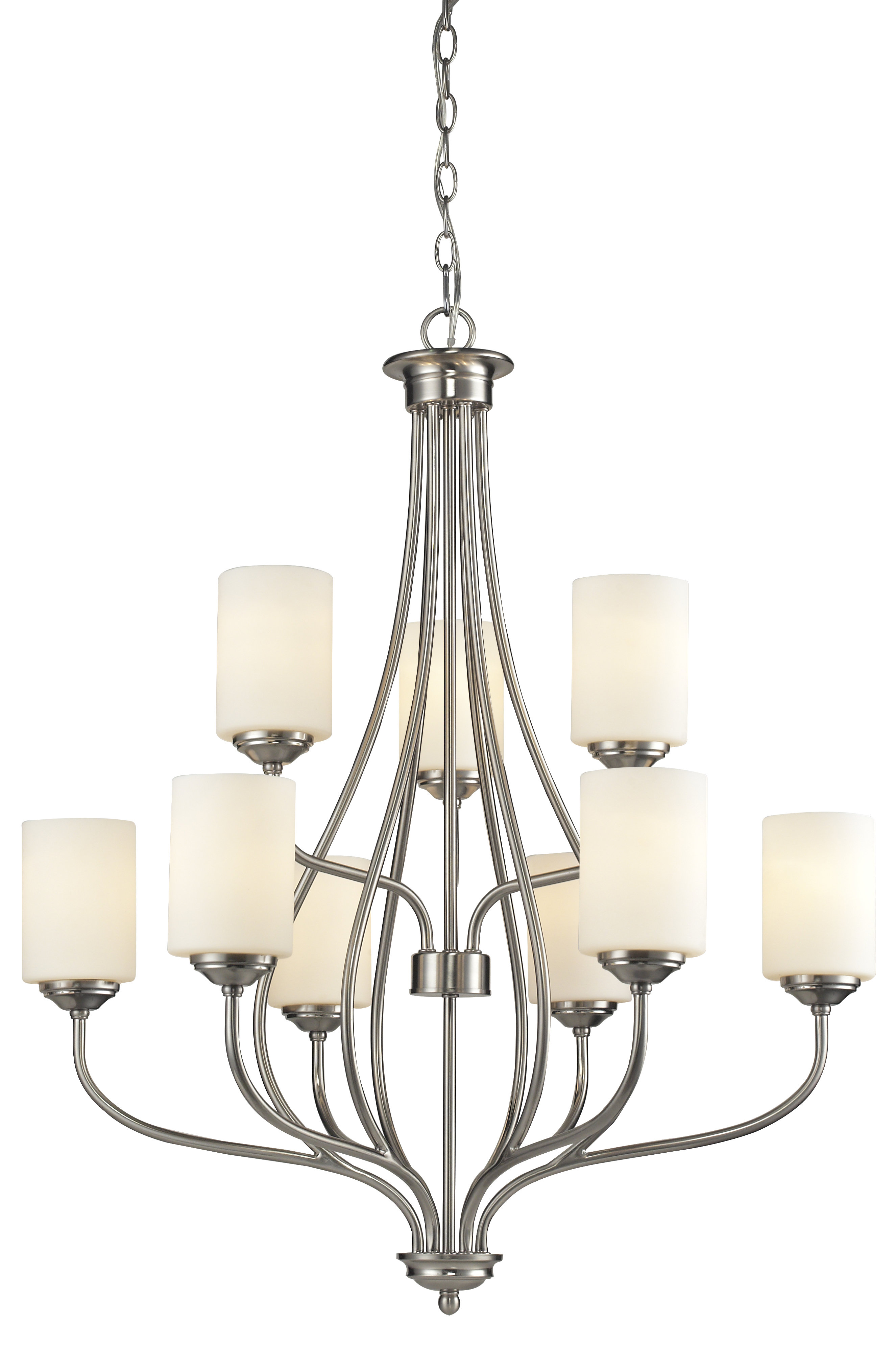 Charlton Home® Willaims 9 - Light Dimmable Tiered Chandelier | Wayfair