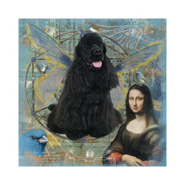 Maturi Black Cocker Spaniel Angel Da Vinci | Wayfair.co.uk