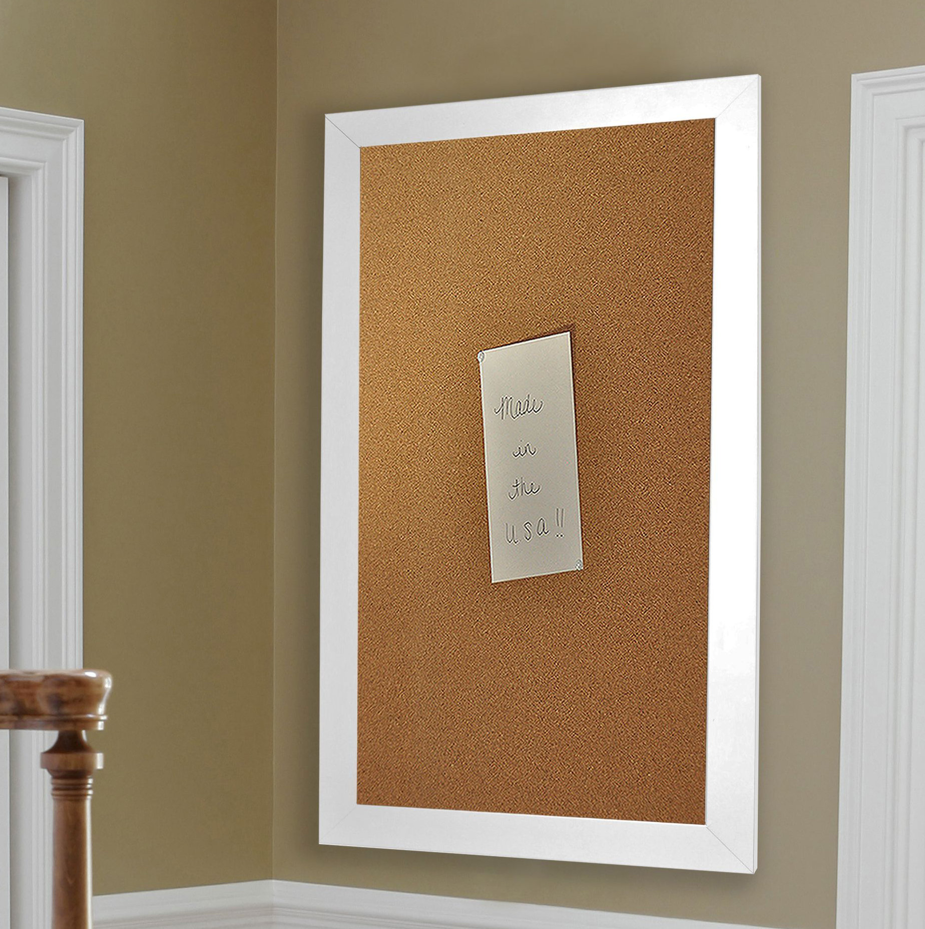 Lark Manor Linlin Wide Wall Mounted Bulletin Board | Wayfair