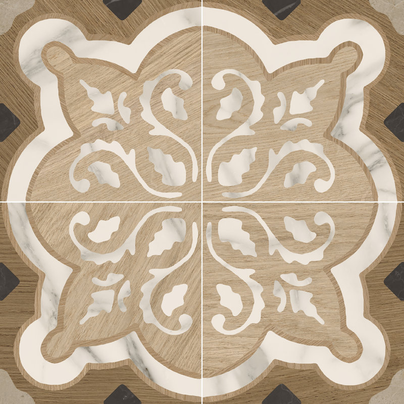 Encore Surfaces Intarsi Elite 05 8" x 8" Spanish/Pattern Look Wall ...