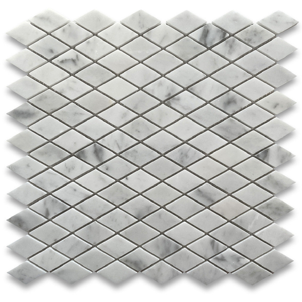 Marble Online 12" x 12" Marble Grid Mosaic Wall & Floor Tile | Wayfair