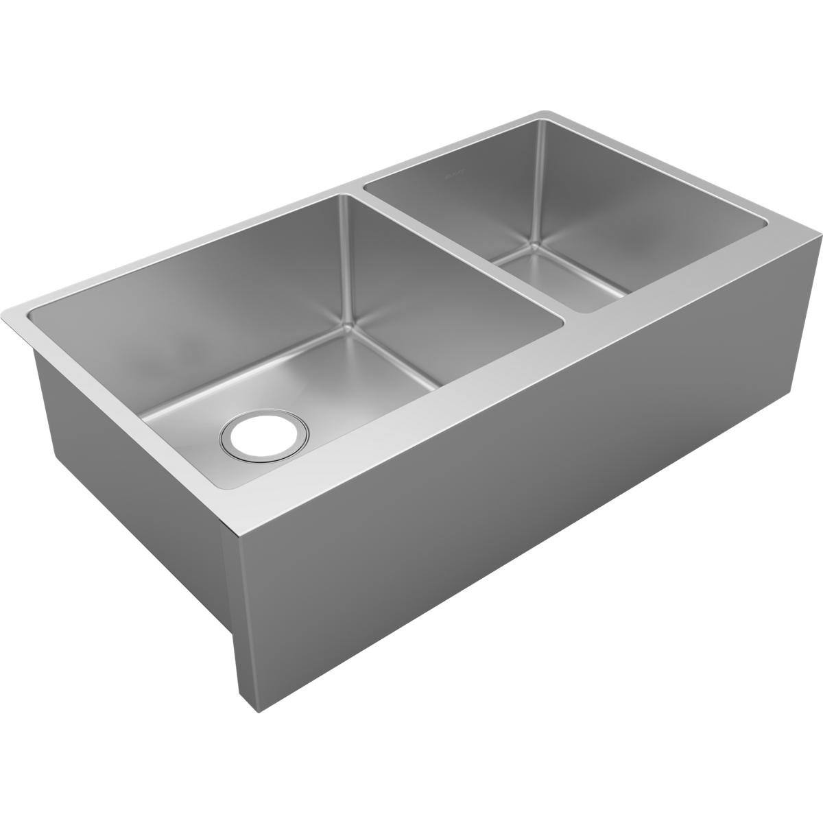 Elkay 20.25'' W Double Bowl Stainless Steel Farmhouse Kitchen Sink ...