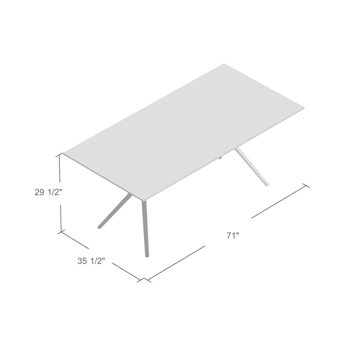 AllModern Farrah Plastic/Resin Dining Table & Reviews | Wayfair