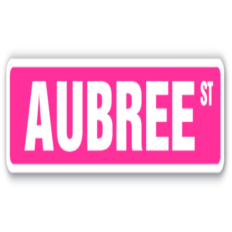 SignMission Aubree Street Childrens Name Room Sign | Wayfair