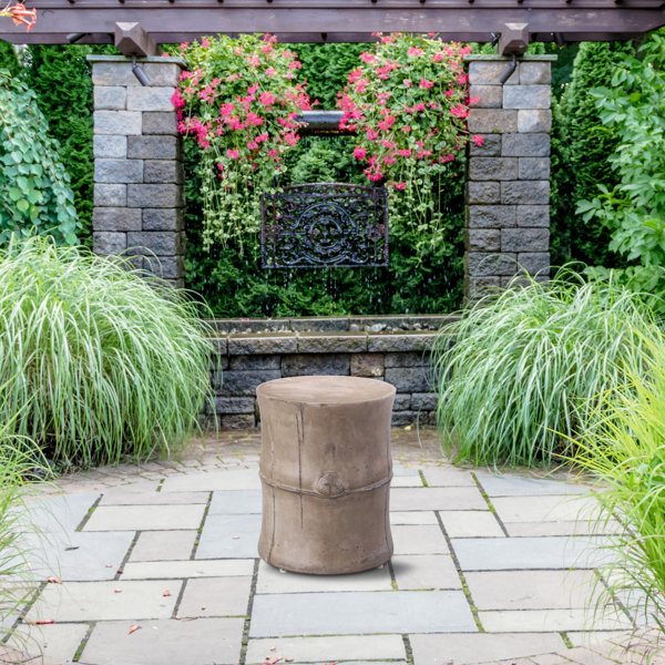 SeasonalLiving Perpetual 18'' Tall Concrete Garden Stool | Wayfair