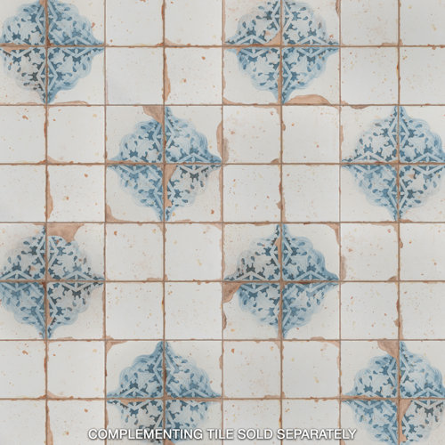 Merola Tile Artisan 13" x 13" Ceramic Patterned Wall & Floor Tile ...