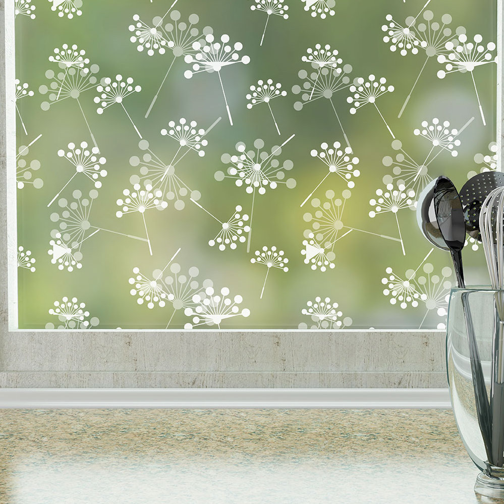 Stick Pretty Dandelion Privacy Window Film | Wayfair