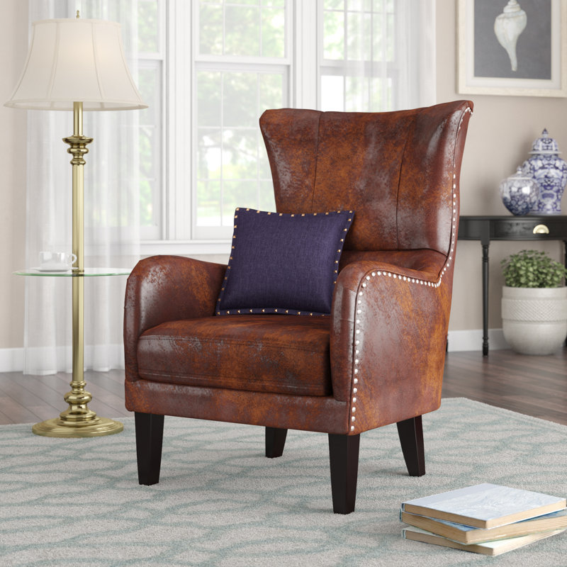 Williston Forge Adetola Upholstered Wingback Chair & Reviews | Wayfair
