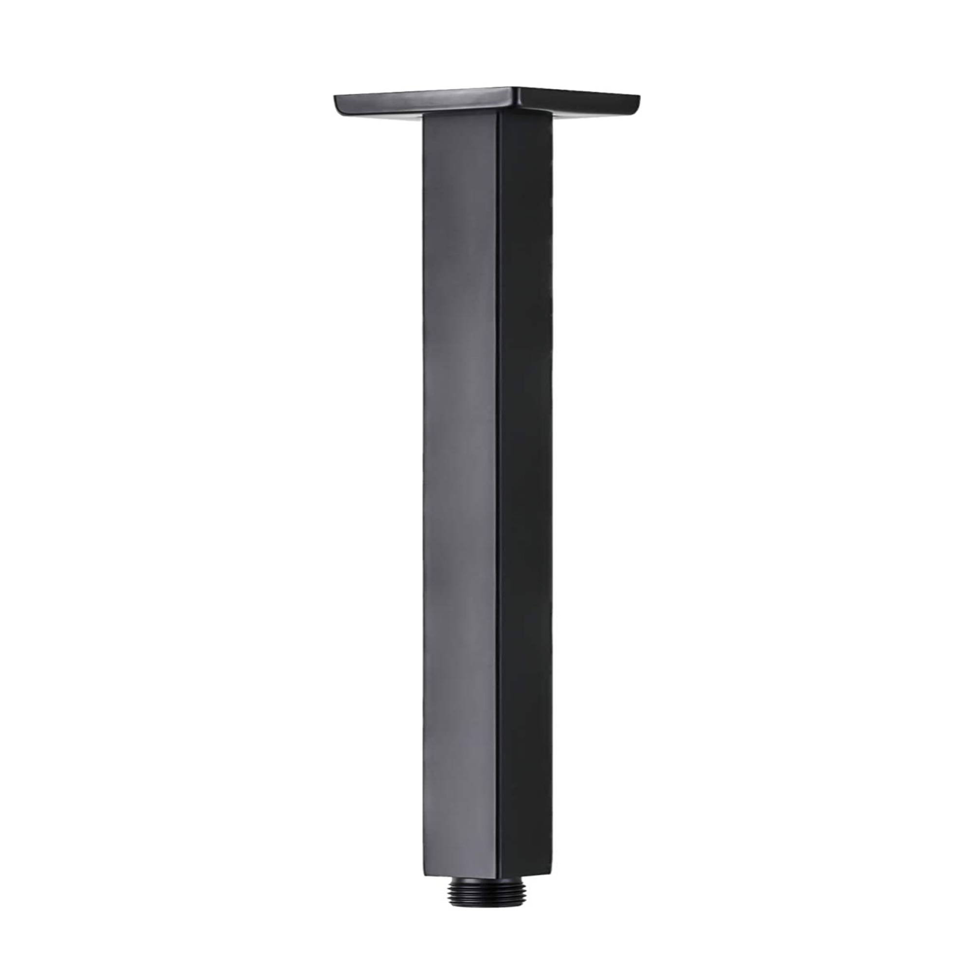 Wonderland America 18 Inch Ceiling Mounted Shower Arm Matte Black With ...