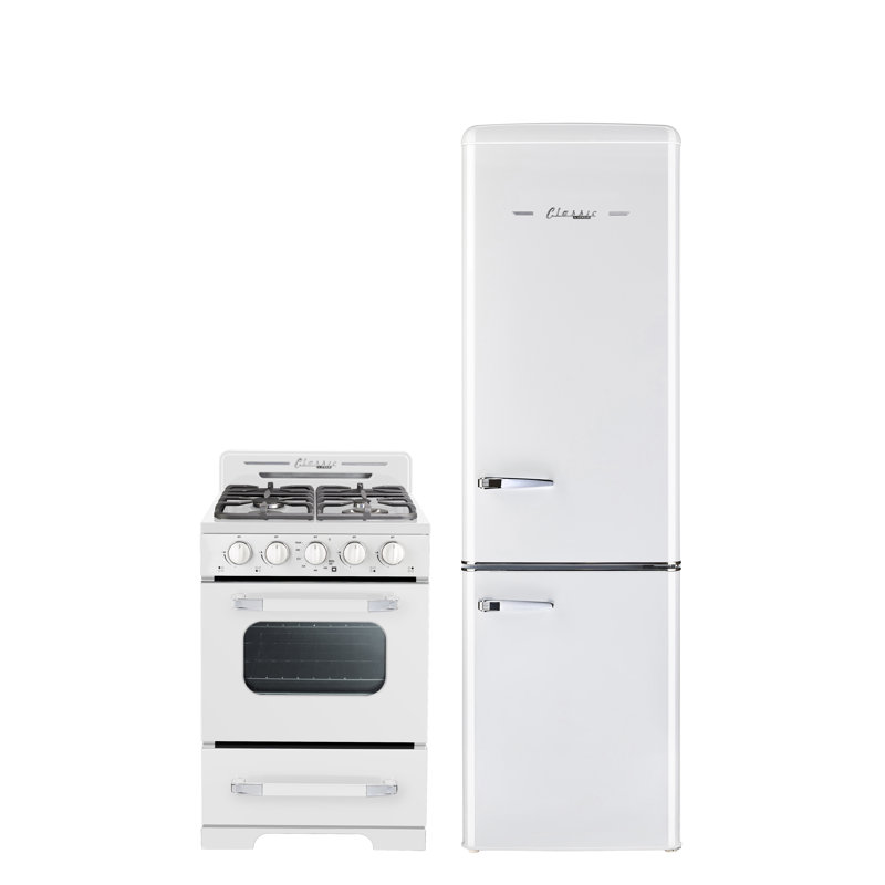 Unique Off-Grid Classic Retro 24" 4 burner 2.9 cu. ft. Propane Gas ...