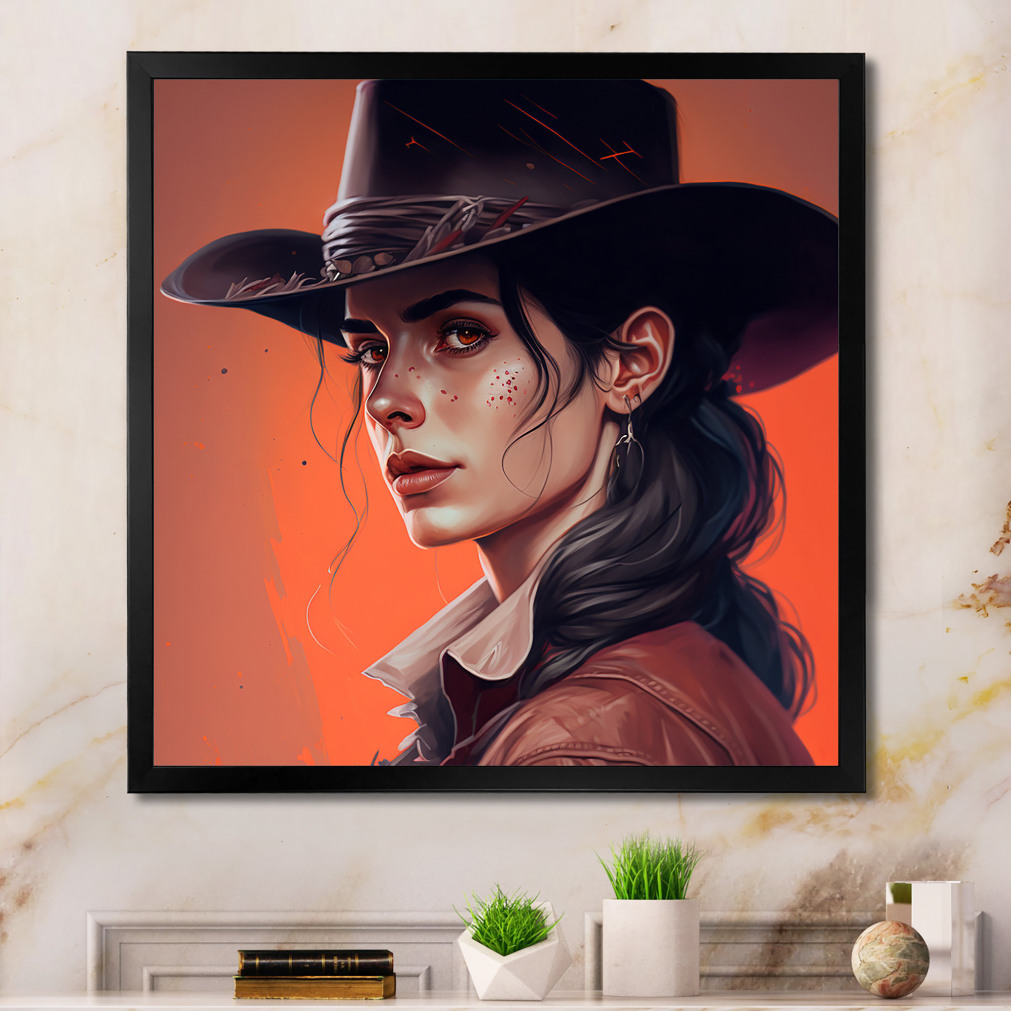 Union Rustic Western Cow Girl II On Canvas Graphic Art | Wayfair