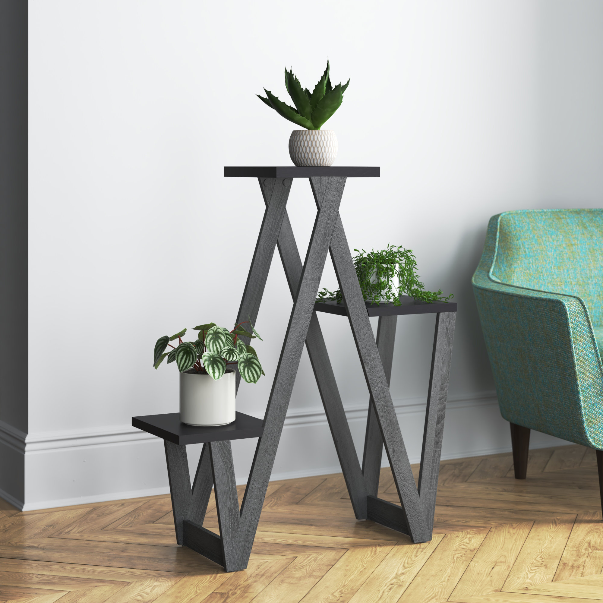 Mercury Row® Brandenburg Rectangular Multi-Tiered Plant Stand & Reviews ...