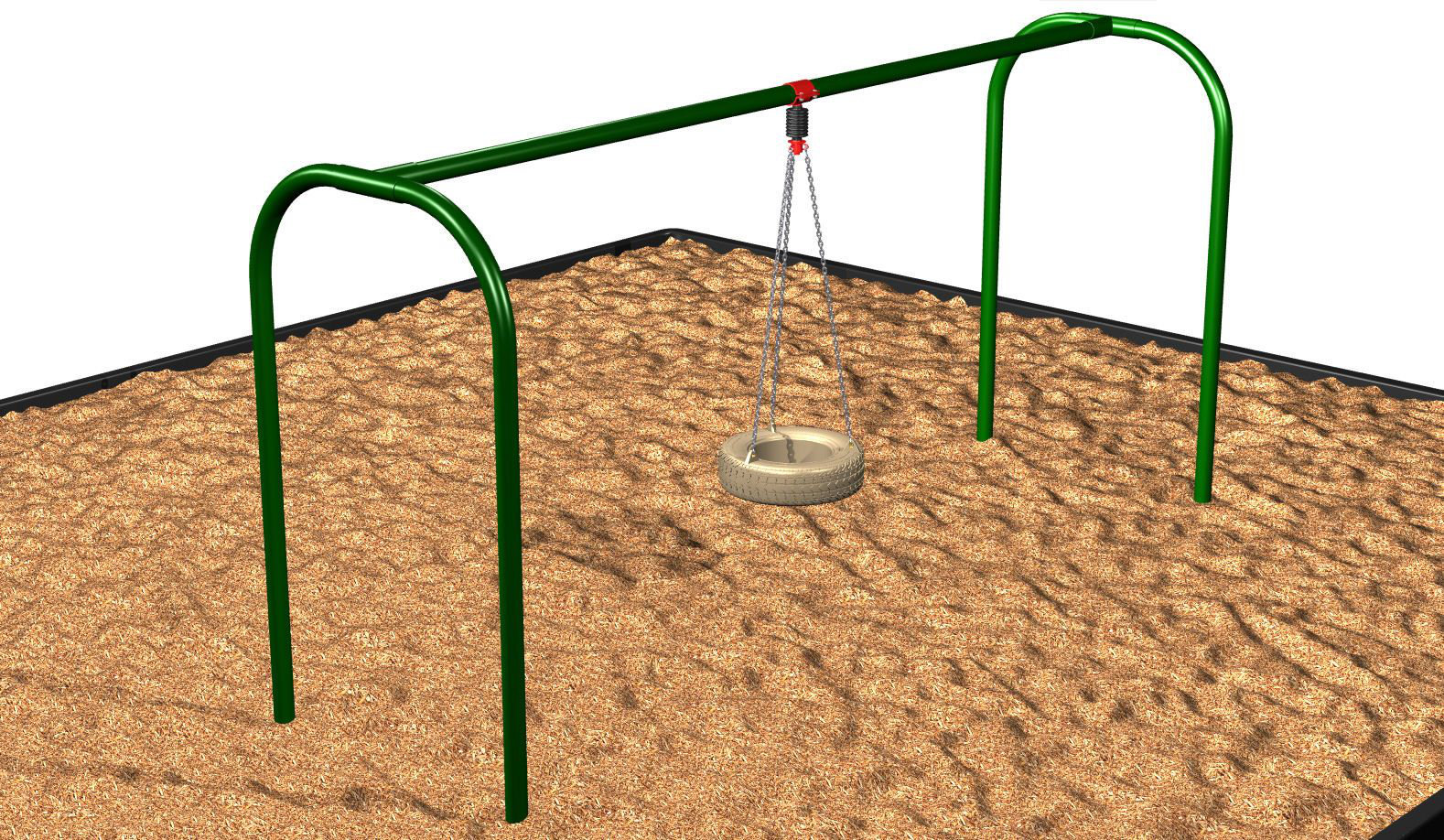 Kidstuff Playsystems, Inc. Arched Tire Swing Set | Wayfair