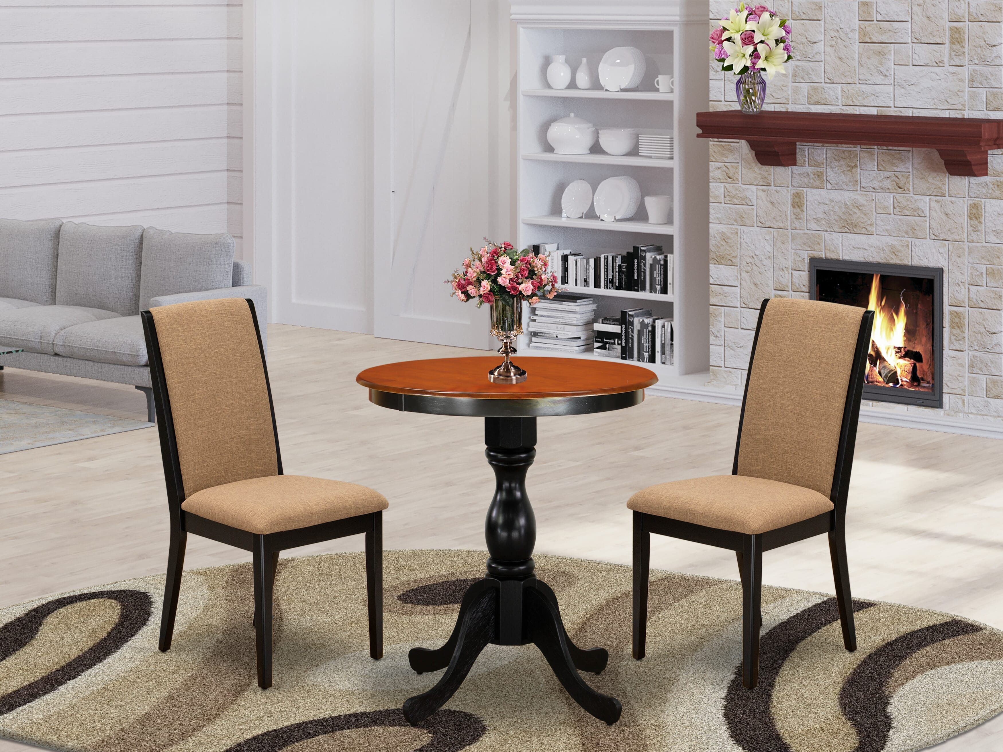 Alcott Hill® Adelo 2 - Person Solid Wood Breakfast Nook Dining Set ...