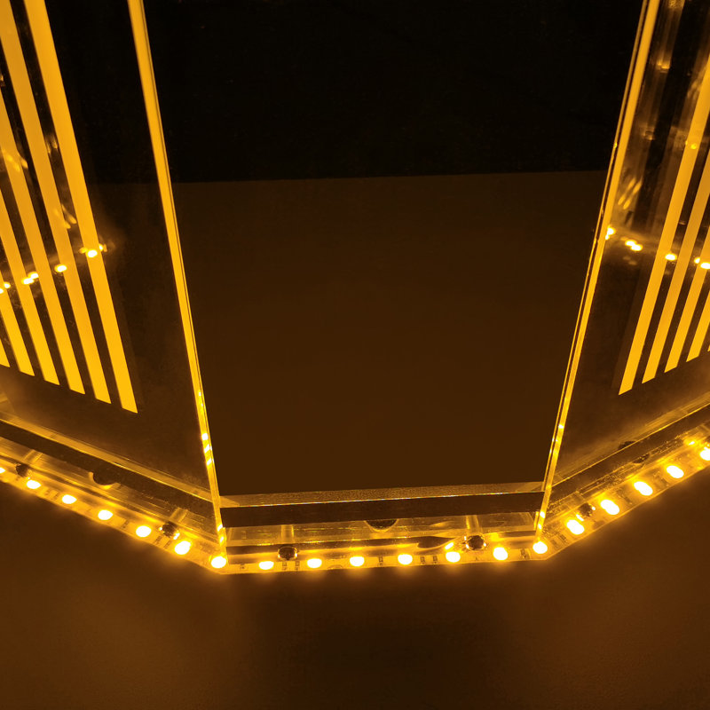 Fixturedisplays® Clear Acrylic Lighted LED Podium, Floor Standing ...