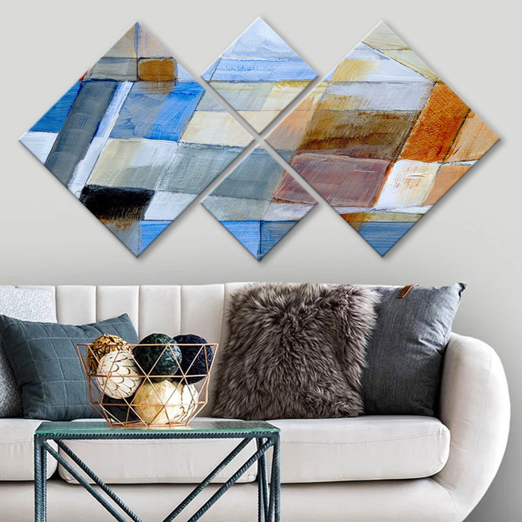 Ivy Bronx Decorative MDF Painting (4 Pieces) | Wayfair.co.uk