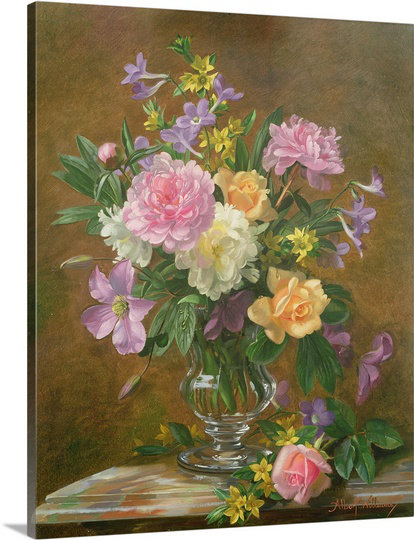 Lark Manor Alexica Vase Of Flowers by Albert Williams - Print | Wayfair